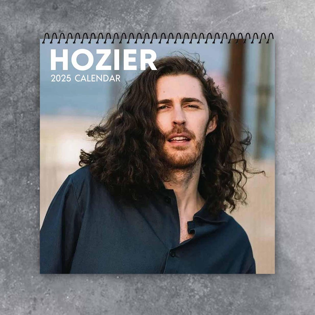 Calendário Hozier 2025 Calendário Celeb 2025 Take Me to Church Hit Melhor presente para o Natal ...