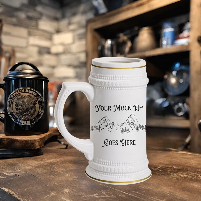 Beer Mug Mock up POD Beer Mug Mockup Canva Stein Beer Mug Mockup Bundle ...