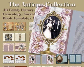 Genealogy, Ancestry, Family History Book Template the Traditional ...