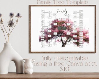 Five Generation Family Tree - Etsy