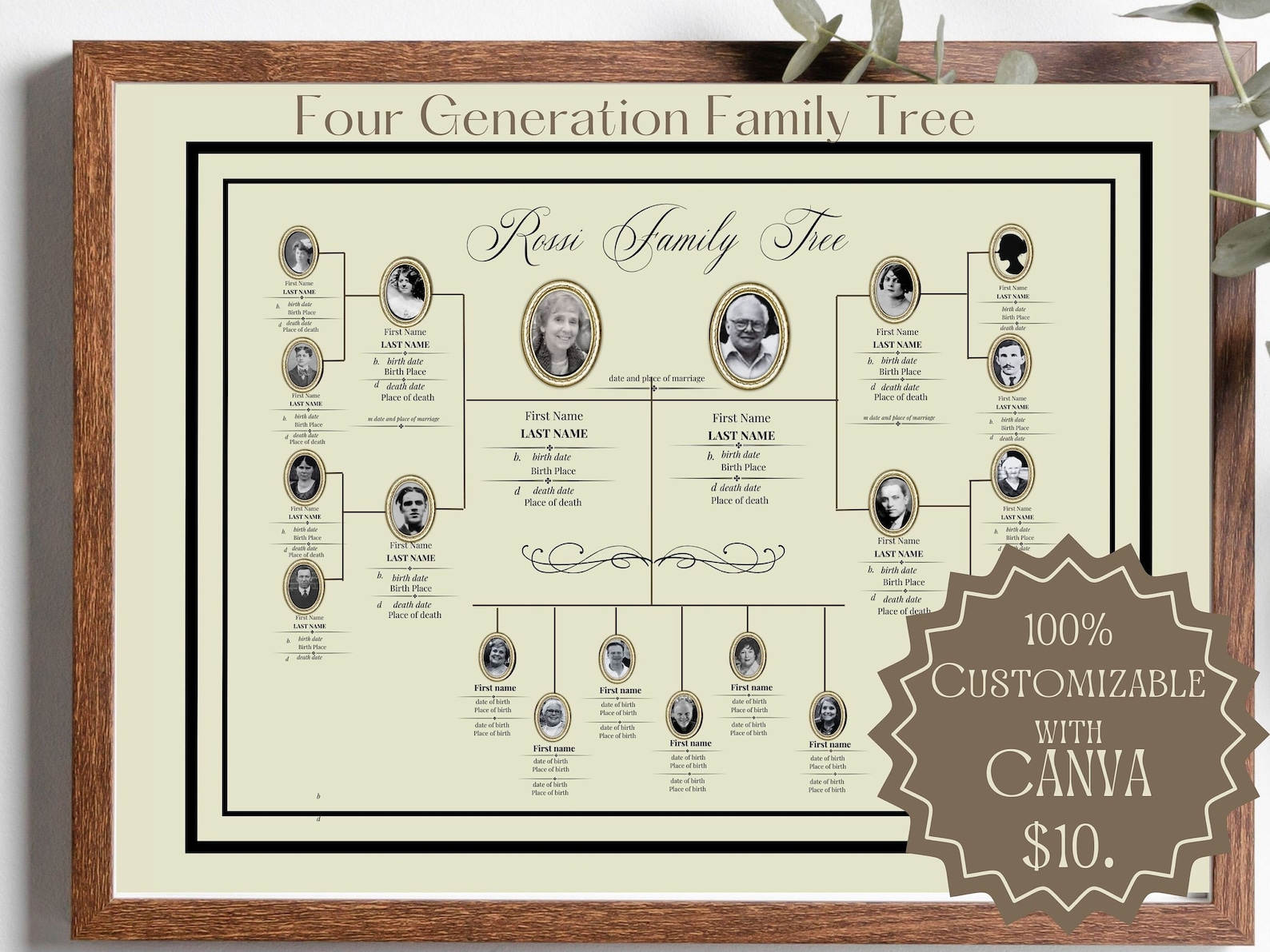 Family Tree, Genealogy, Ancestry Template - Etsy
