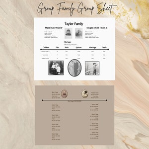 Genealogy, Ancestry, Family History Book Template -the Traditional Collection - Etsy