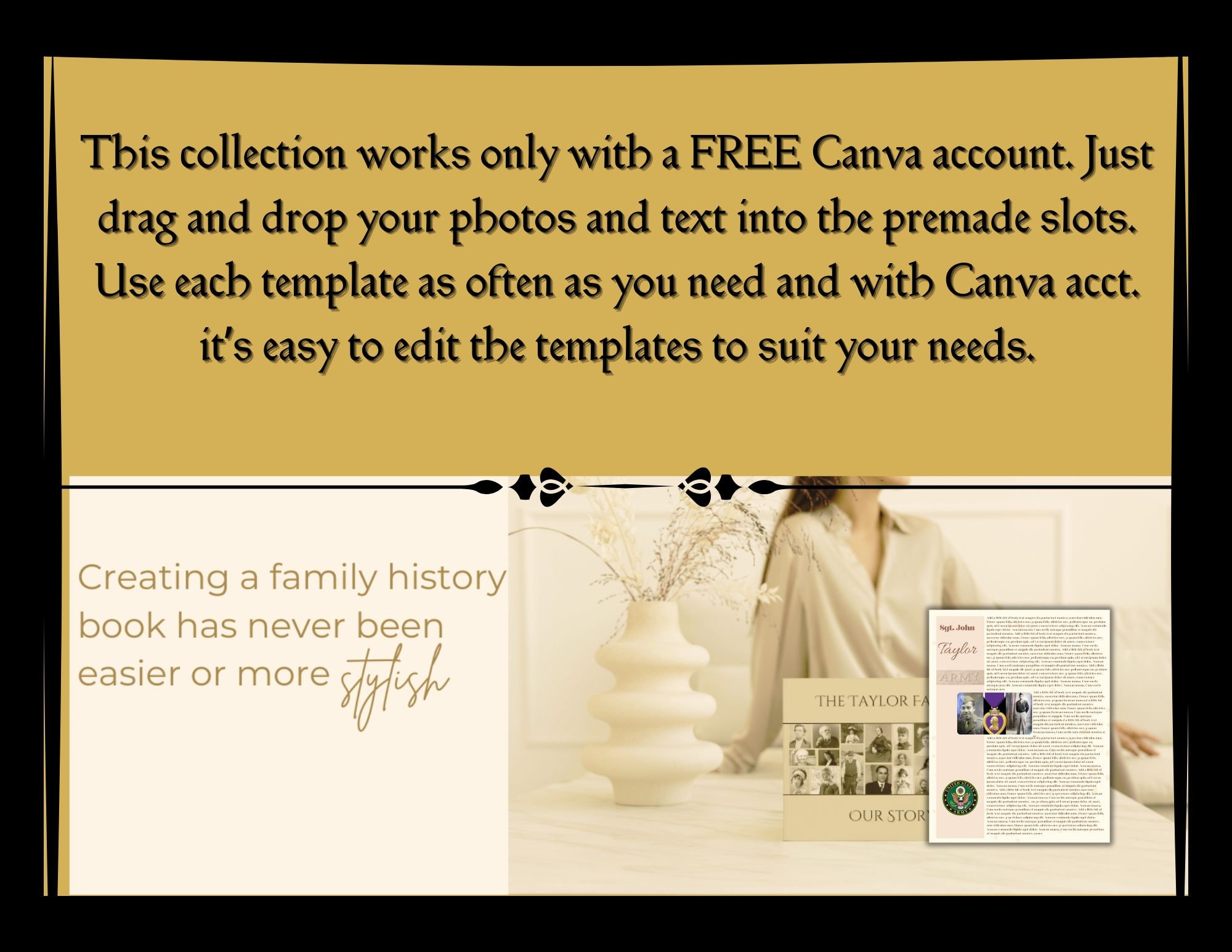 Profile / Biography Templates - Etsy