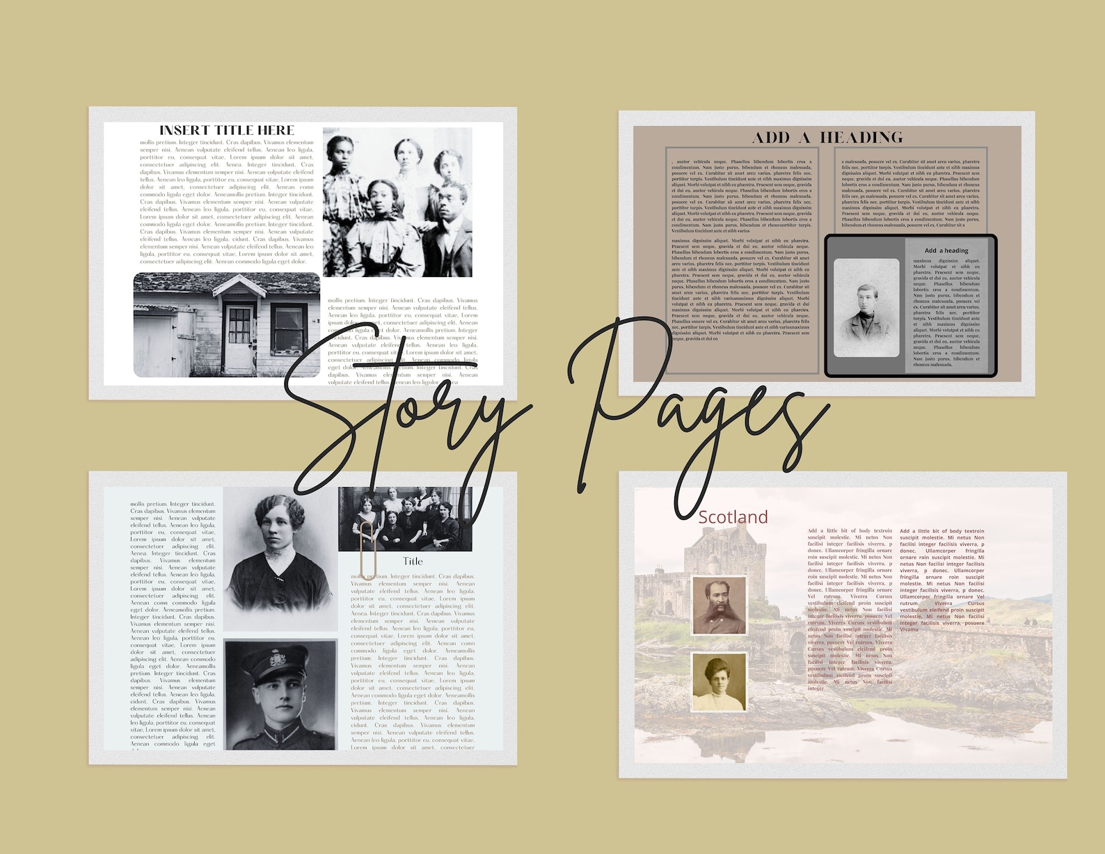 Genealogy, Ancestry, Family History Book Template -the Traditional ...