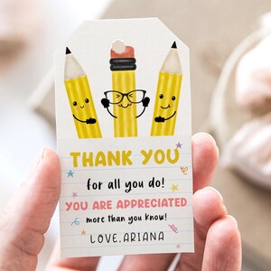 Teacher Appreciation Week Gift Tag Printable Teacher Appreciation ...