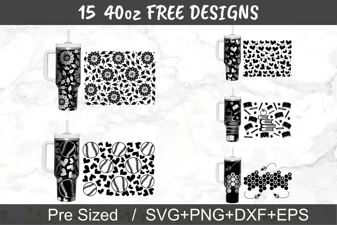 Engraved 40oz Tumbler Wrap Butterfly, Butterflies Svg, Heart Svg, Love ...