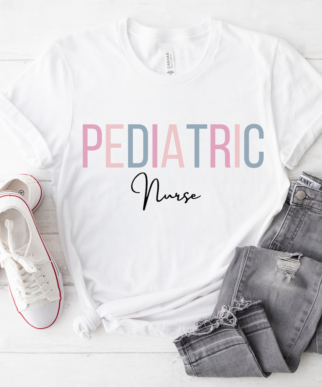 Pediatric Nurse T-shirt. Pediatric Crew Shirt. Pediatric Nurse Shirt ...