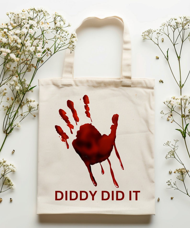 Diddy Dit It Cotton Canvas Tote Bag. Sarcastic P. Diddy Cotton Bag ...