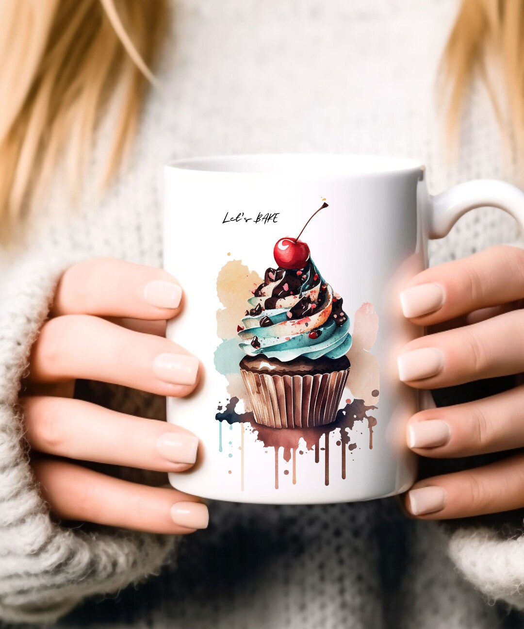 Let's Bake Ceramic Coffee and Tea Mug With Muffin/cupcake Printing ...