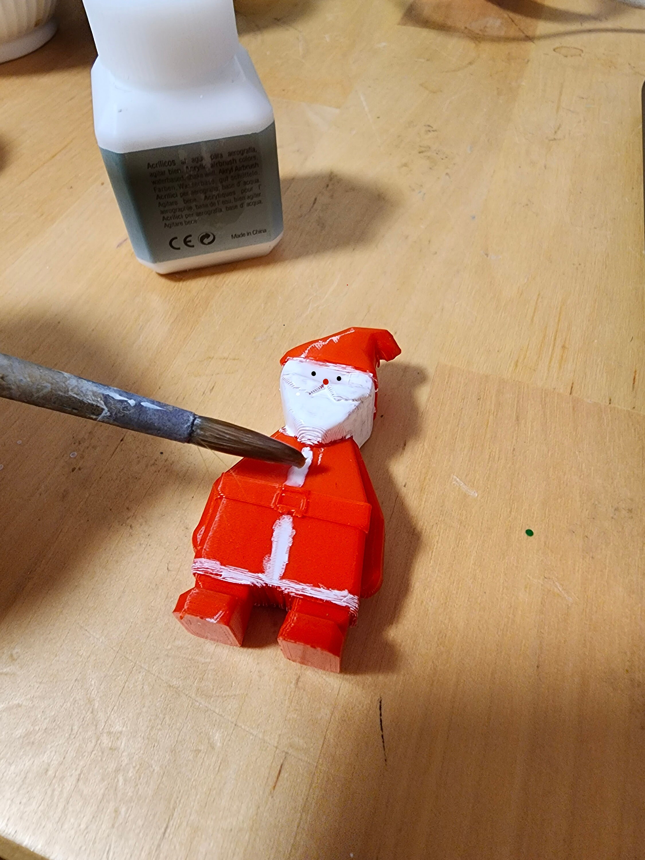 3D Printed Santa for Self Coloring - Etsy