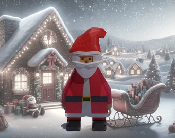 3D Printed Santa for Self Coloring - Etsy