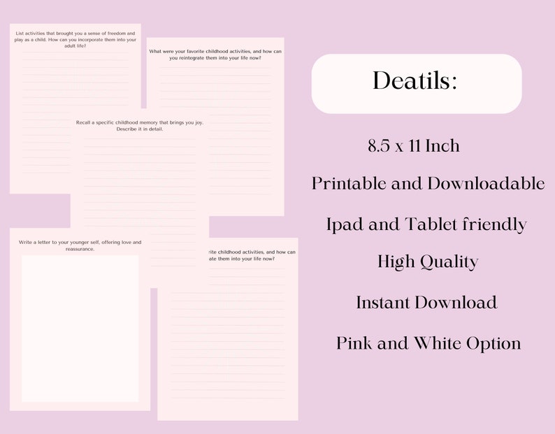 Inner Child Shadow Work Journal 100 Prompts Inner Child Healing Shadow ...