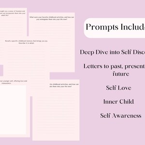 Inner Child Shadow Work Journal 100 Prompts Inner Child Healing Shadow ...