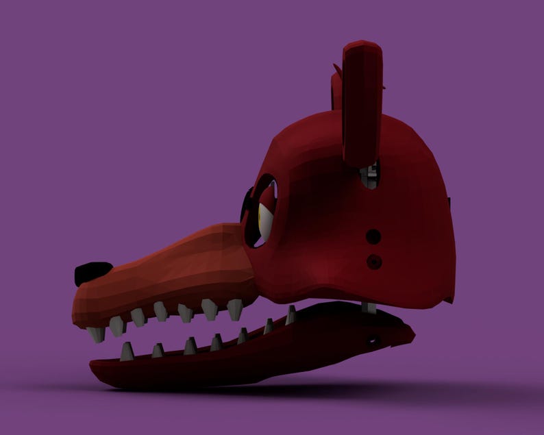 Unwithered Foxy Mask 3D Files- Not Physical - Etsy