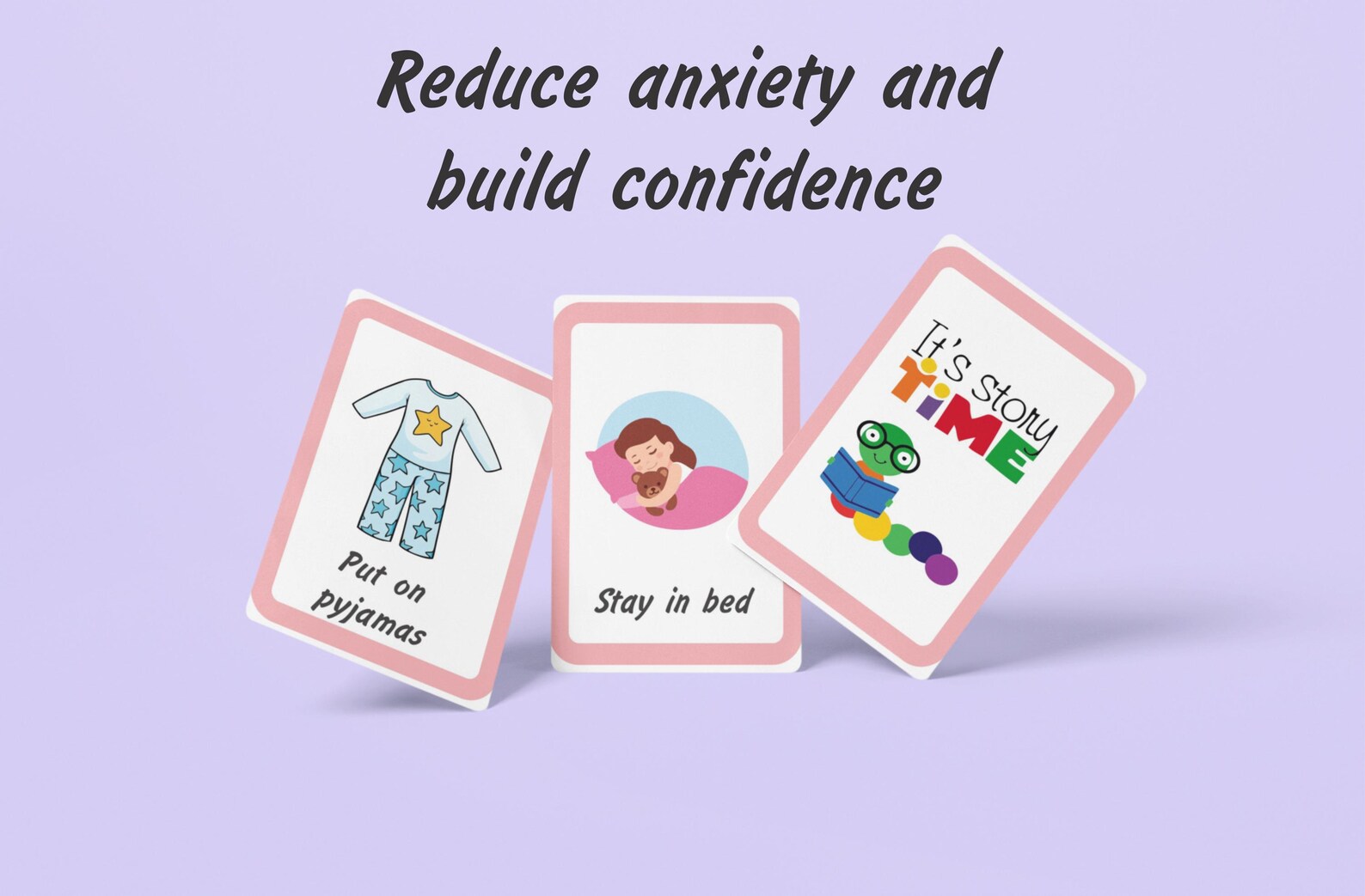 Bedtime Routine Cards for Kids - Printable Visual Schedule Flashcards ...