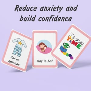 Printable Bedtime Routine Cards – Visual Sleep Schedule for Toddlers ...