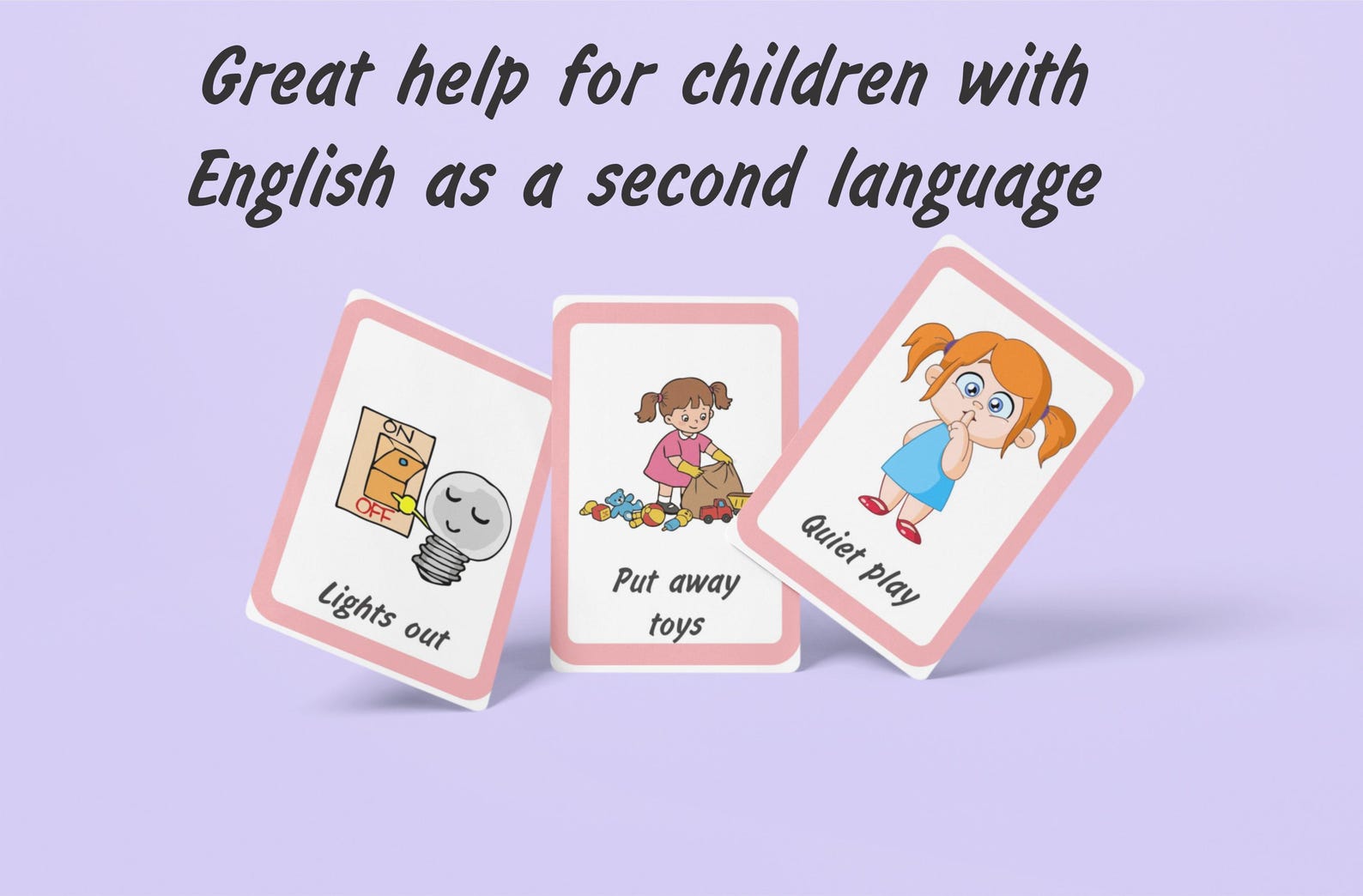 Bedtime Routine Cards for Kids - Printable Visual Schedule Flashcards ...