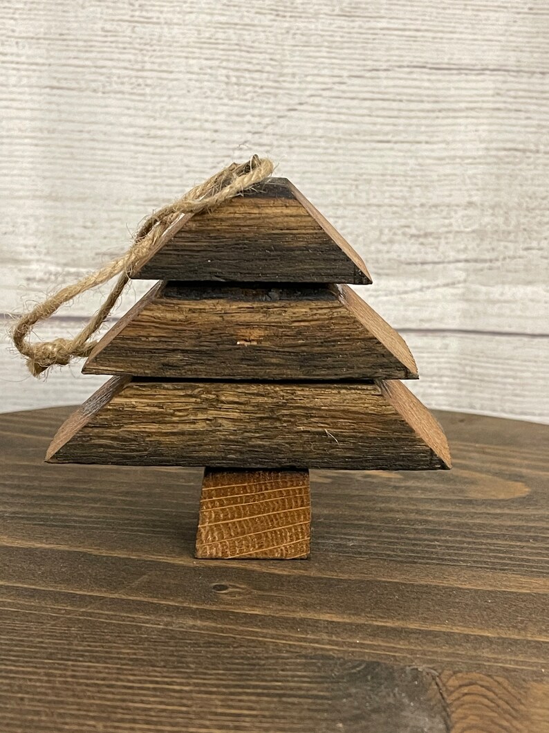 Bourbon Barrel Stave Christmas Tree Ornament - Etsy