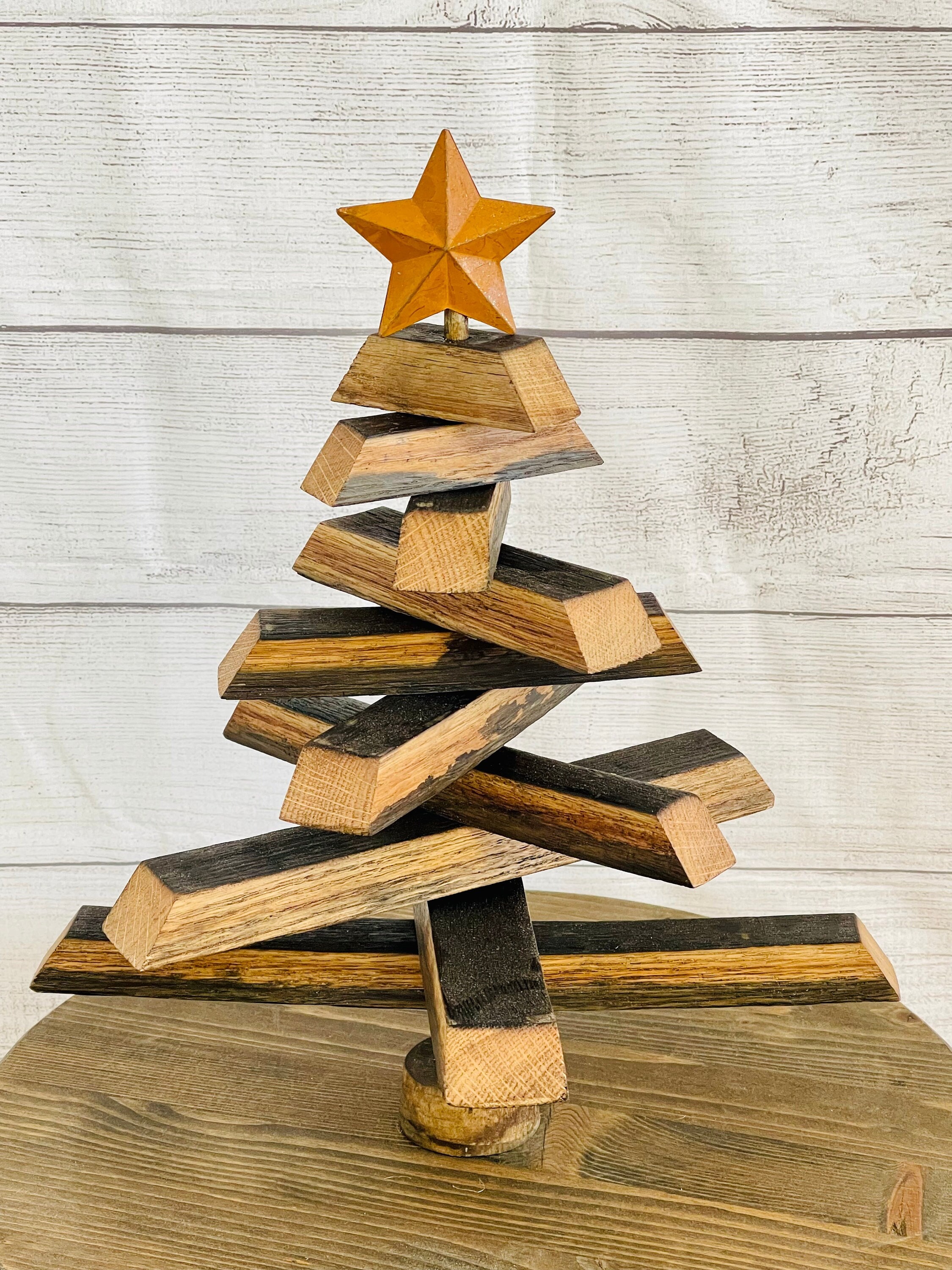 Bourbon Barrel Stave Tree - Etsy