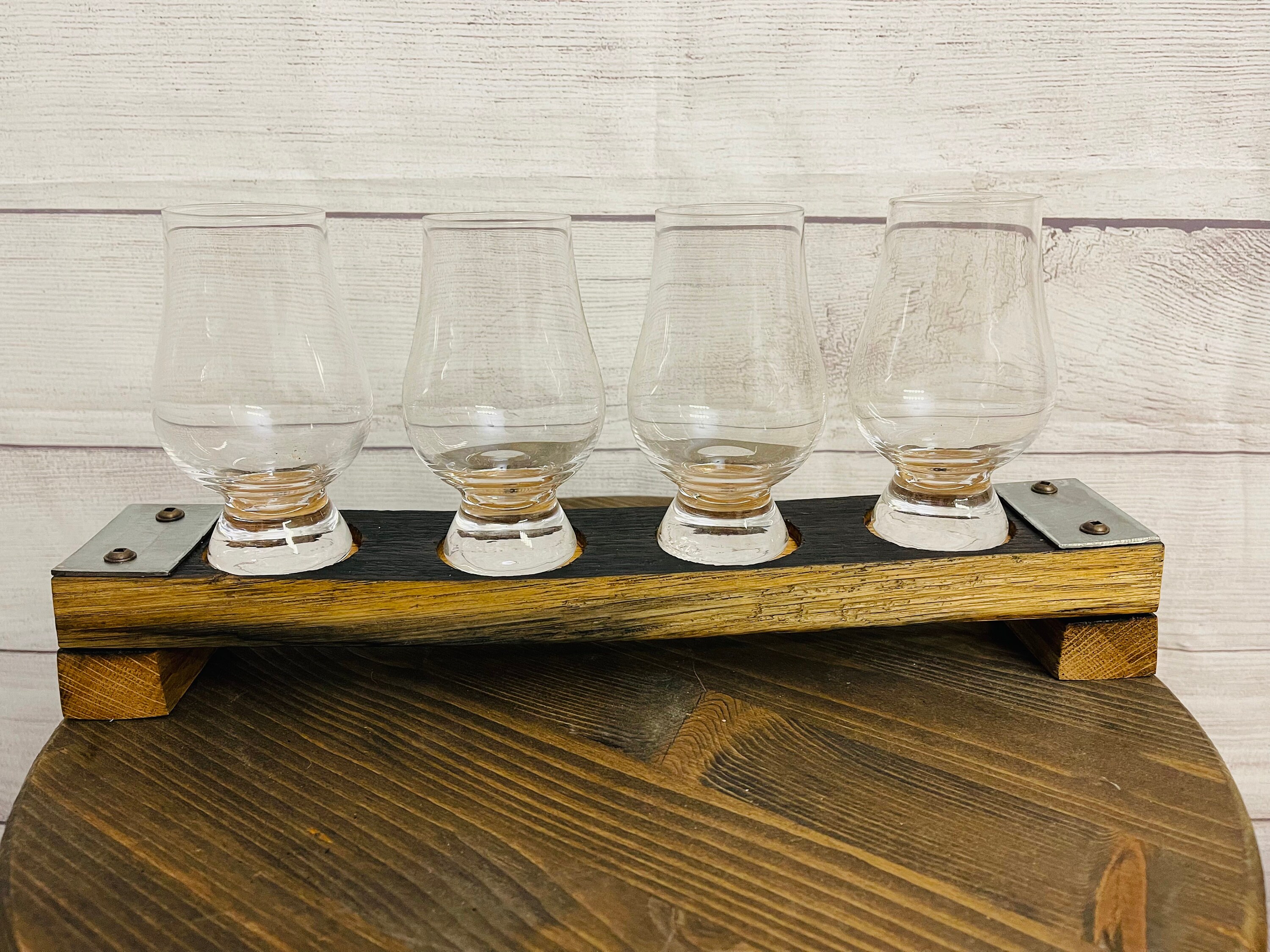 Glencairn Bourbon/whiskey Flight, Made From Barrel Stave - Etsy