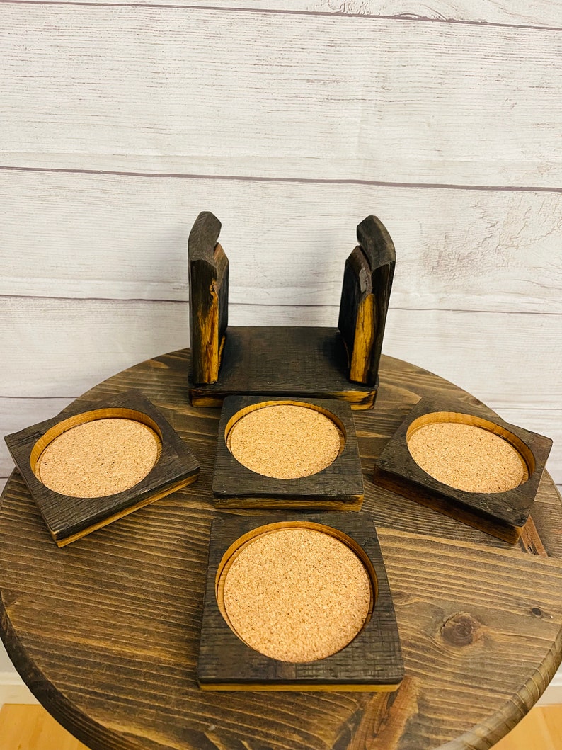 Bourbon Barrel Stave Coaster Set - Etsy