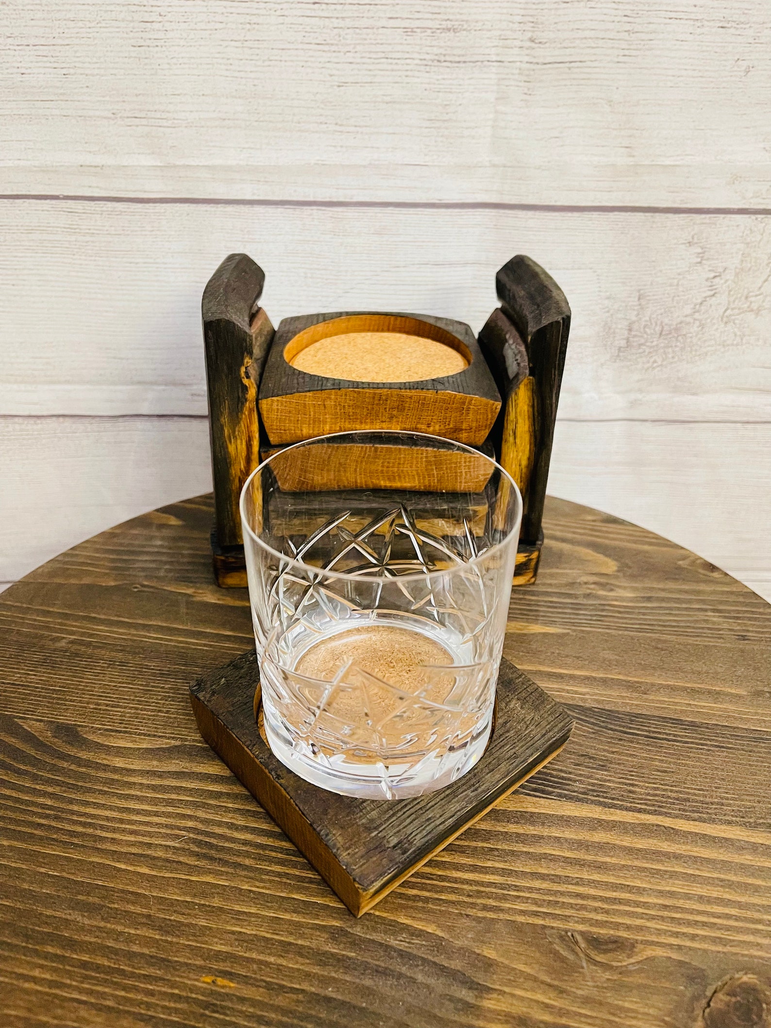 Bourbon Barrel Stave Coaster Set - Etsy
