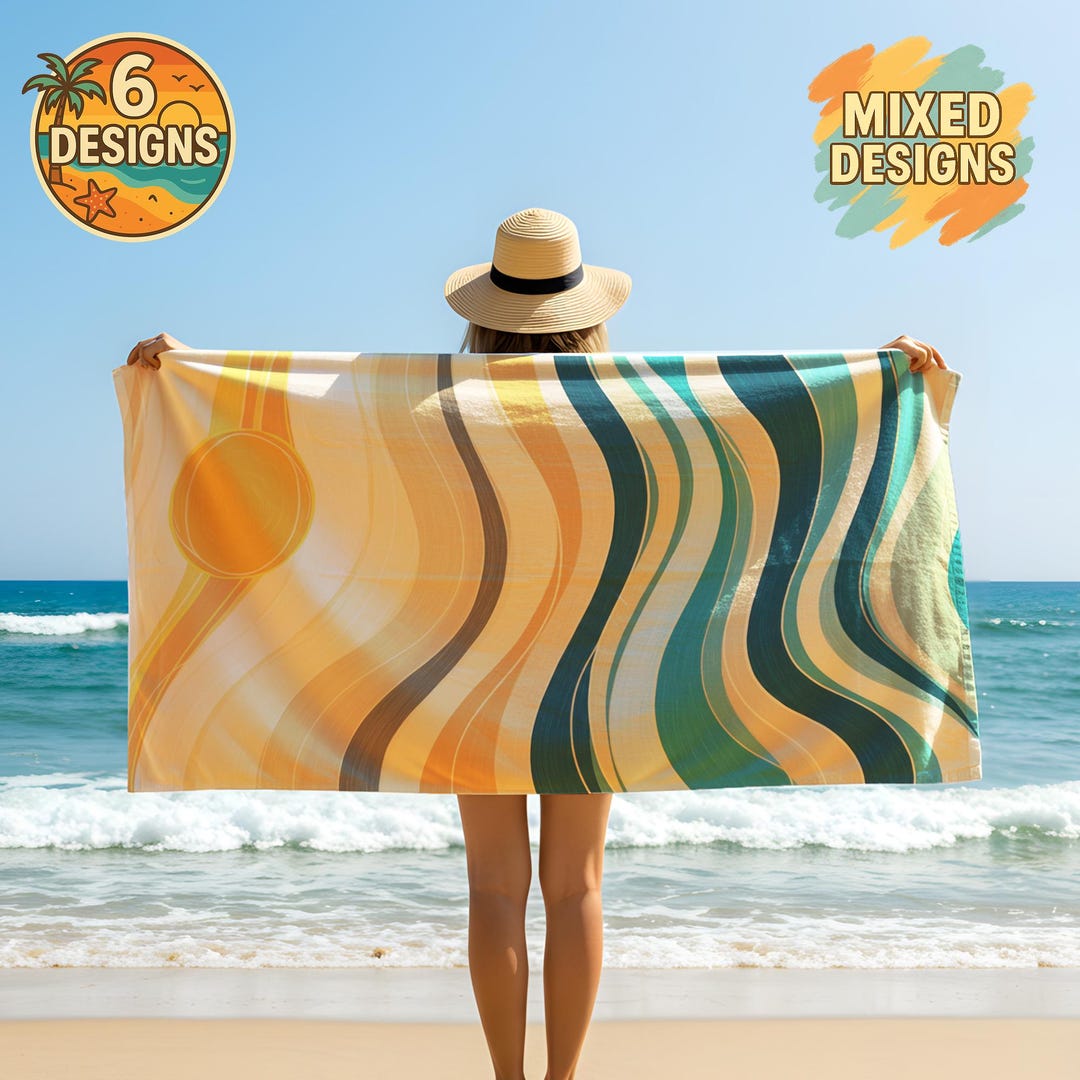8- Boho Design Beach Towel – Cute Summer Prints - Hot Summer Colors ...