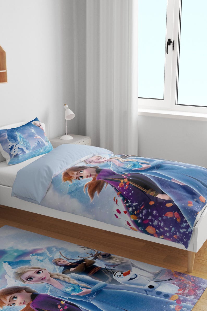 Frozen Bedding Set for Kids Soft and Cozy Elsa Duvet Cover & Pillowcase ...