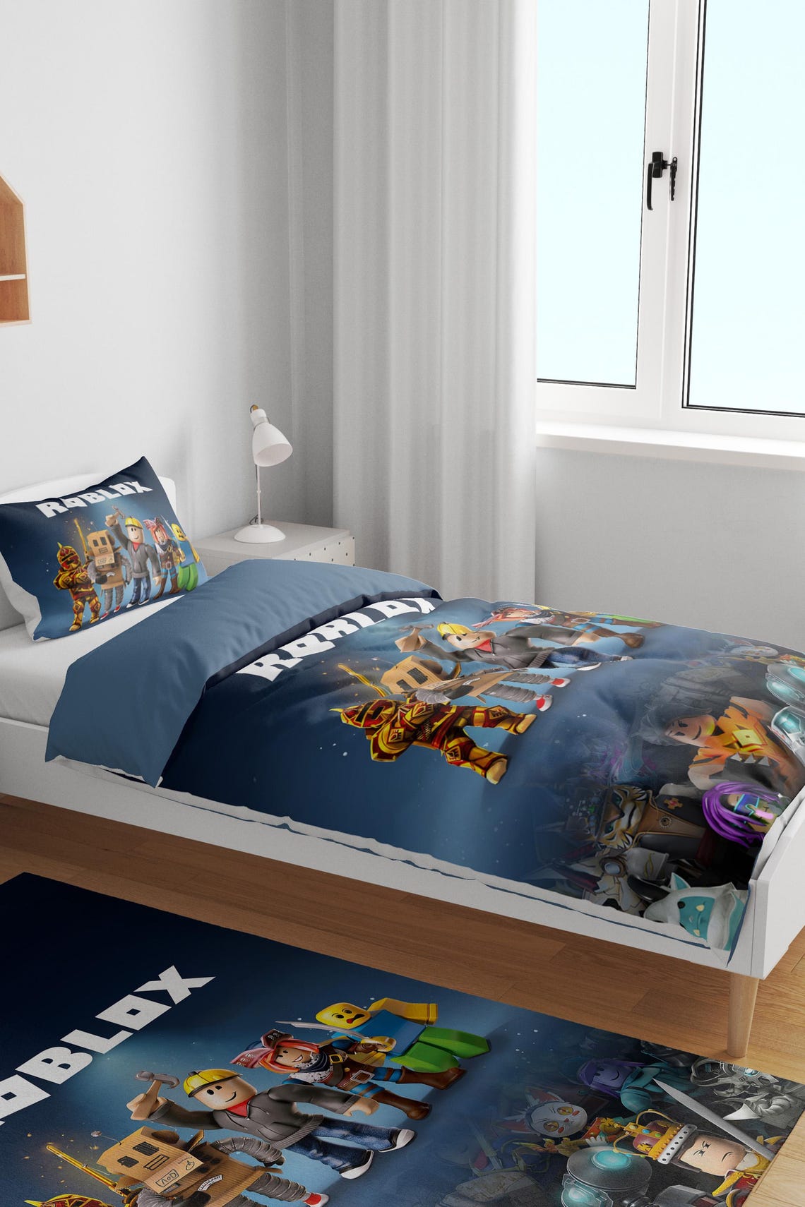 Roblox Bedding Set for Kids Soft and Cozy Duvet Cover & Pillowcase ...