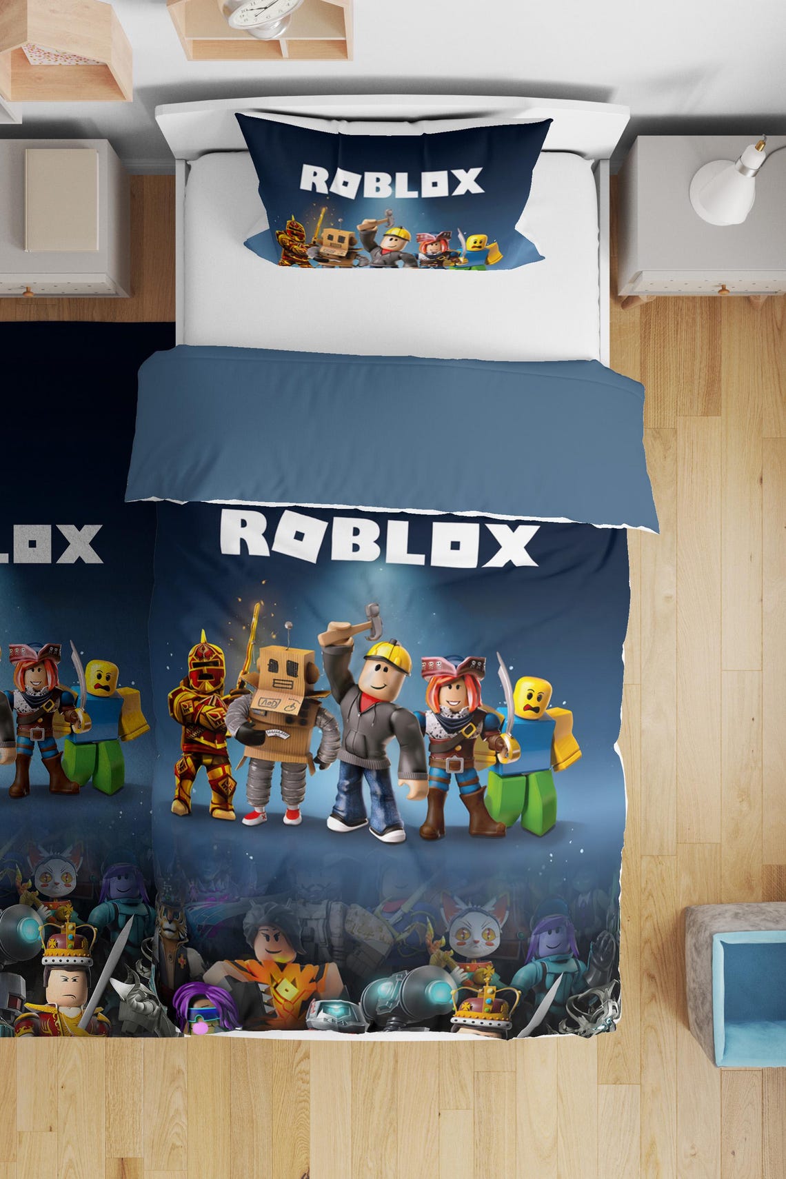 Roblox Bedding Set for Kids Soft and Cozy Duvet Cover & Pillowcase ...