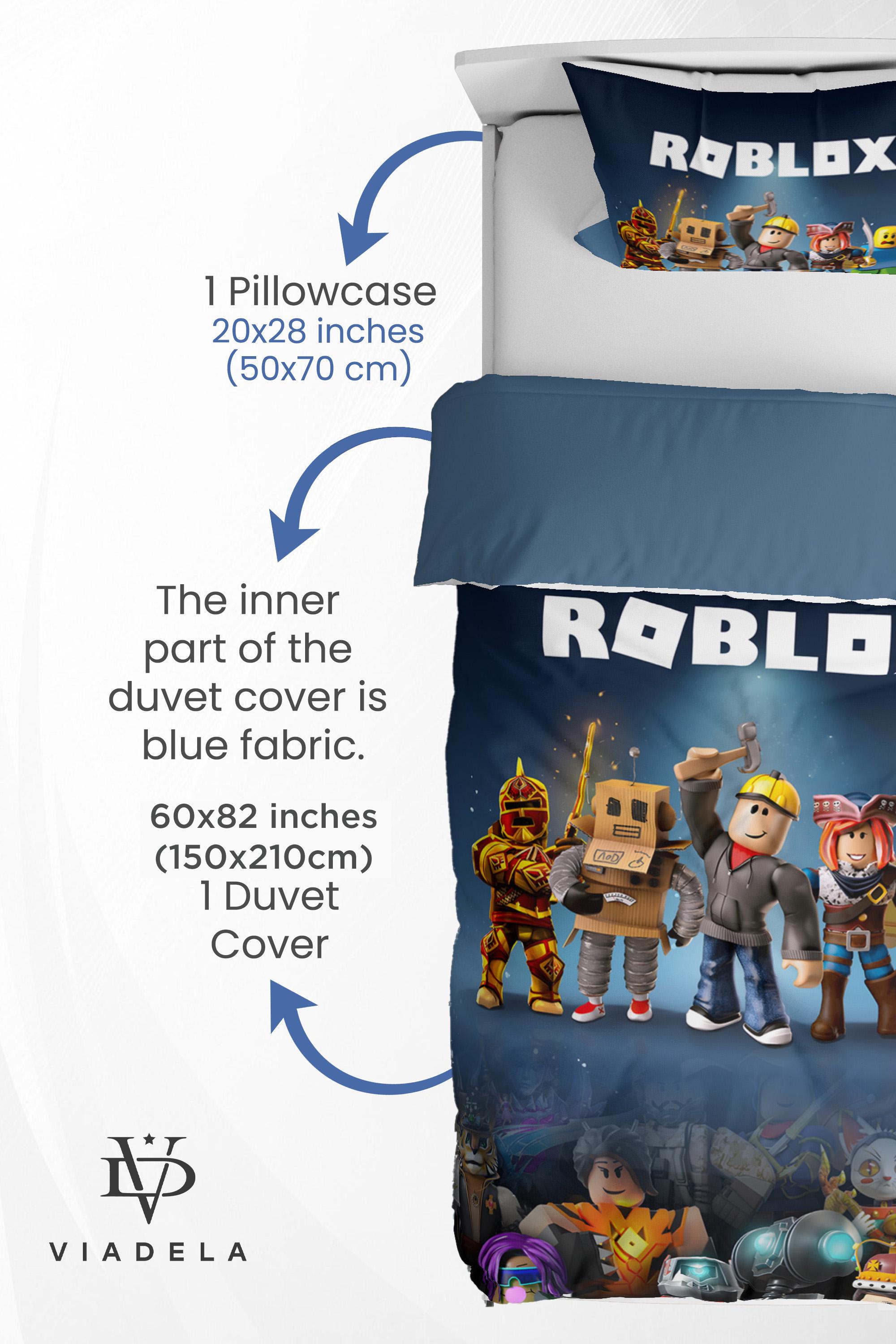 Roblox Bedding Set for Kids Soft and Cozy Duvet Cover & Pillowcase ...