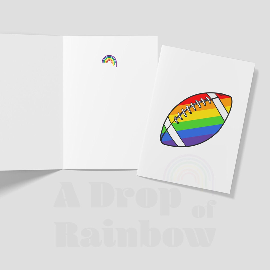 Retro Gay Football Art Print: 70s LGBTQ Sports Poster (digital Download ...