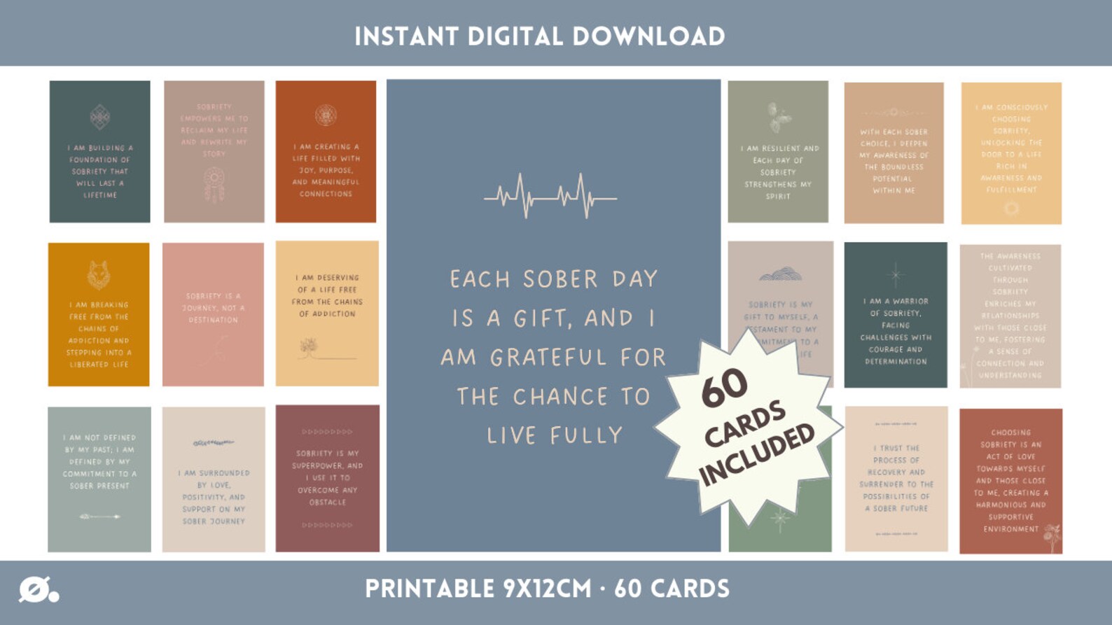 Sobriety Positive Affirmation Cards Bundle - Recovery, Addiction Coping Skills, Sobriety Gifts ...