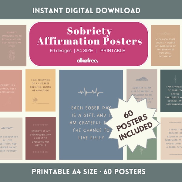 Addiction Recovery Posters - Etsy