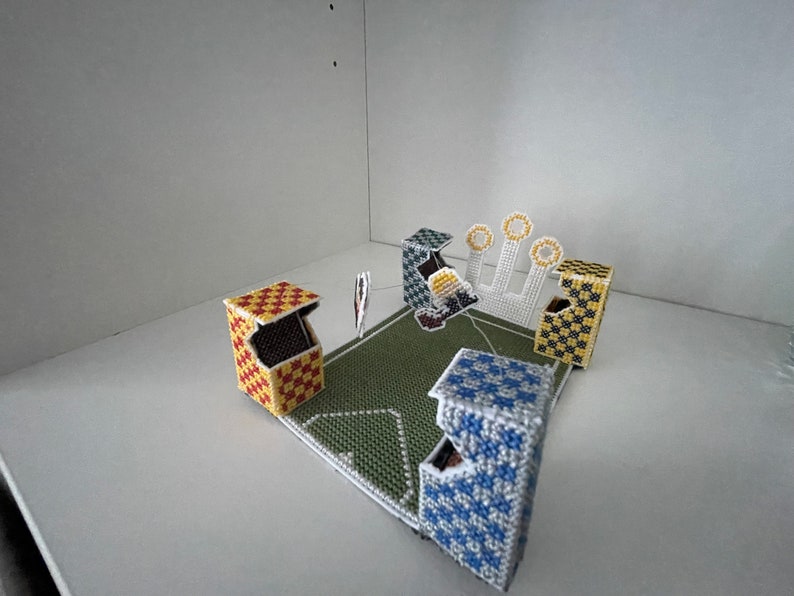 Quidditch Arena Plastic Canvas Miniature - Etsy