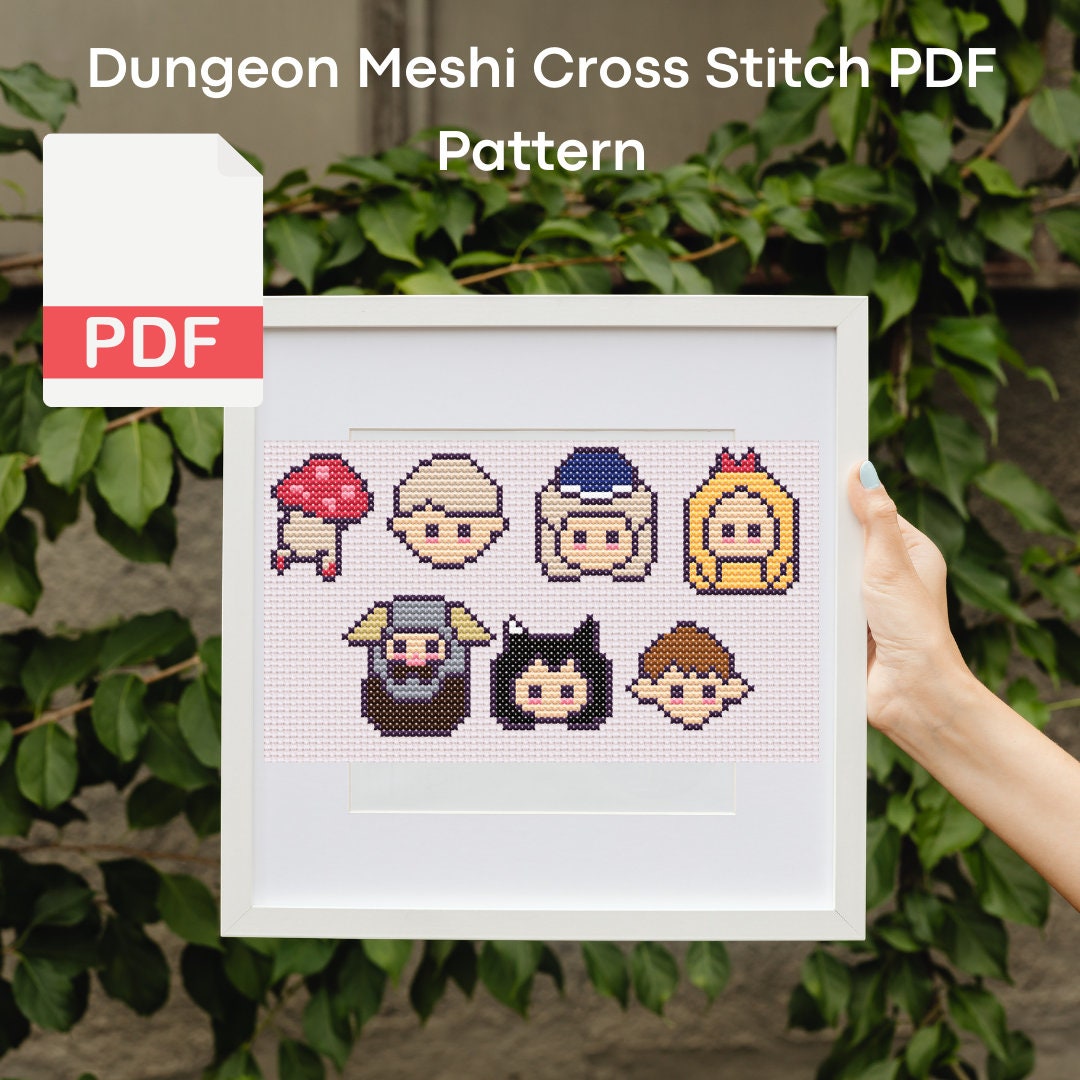 Dungeon Meshi Cross Stitch PDF Pattern - Etsy