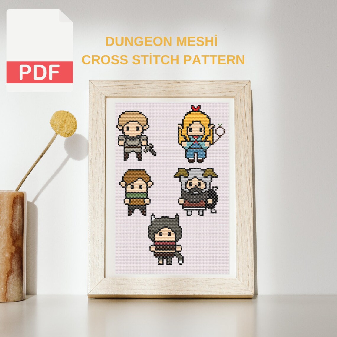 Delicious in Dungeon Cross Stitch PDF Pattern - Etsy