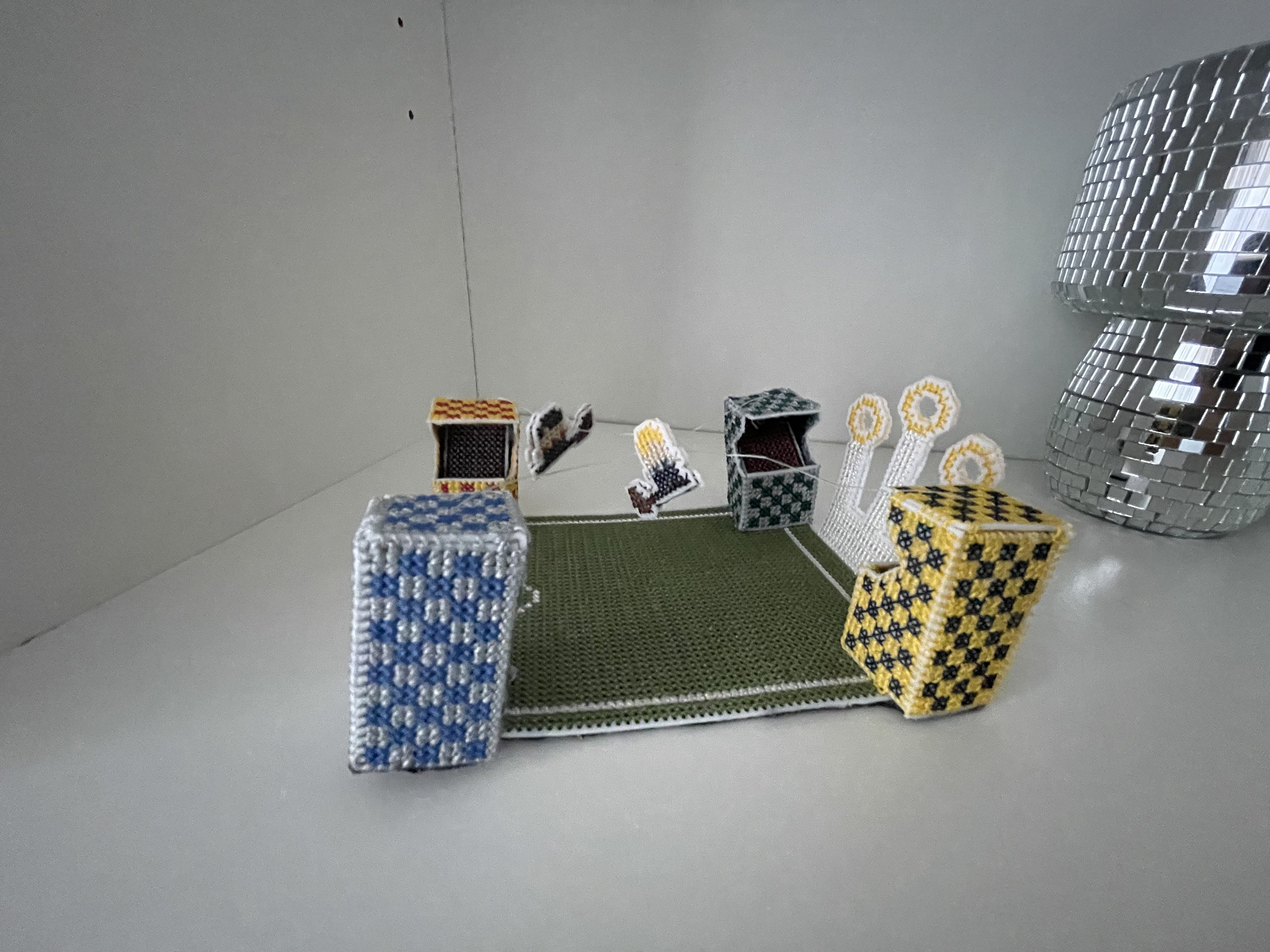 Quidditch Arena Plastic Canvas Miniature - Etsy