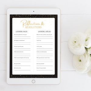 2024 New Years Resolutions Printable, New Years Printable, New Years ...