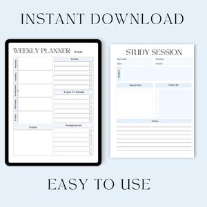 Ultimate Printable Student Planner 2024 2025, College Academic Student ...