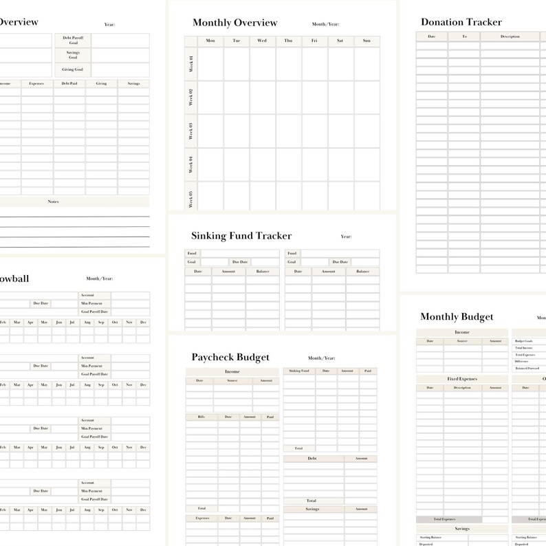 Printable Planner, 2025 Finance and Budget Planner Bundle Printable ...