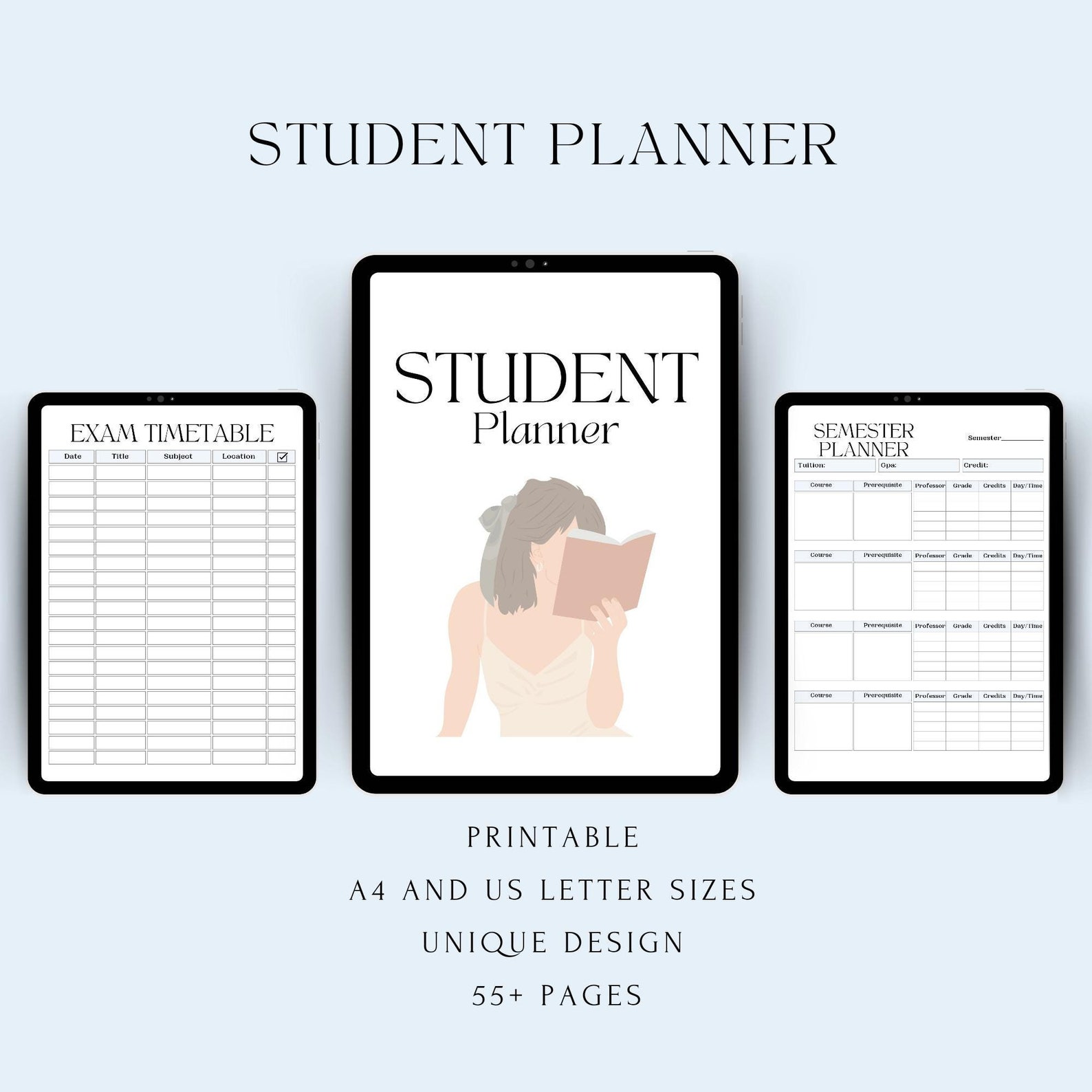 Ultimate Printable Student Planner 2024 2025, College Academic Student ...