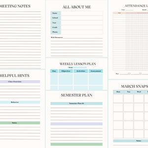 Ultimate 2024 - 2025 Teacher Planner Set for Effortless Organization ...