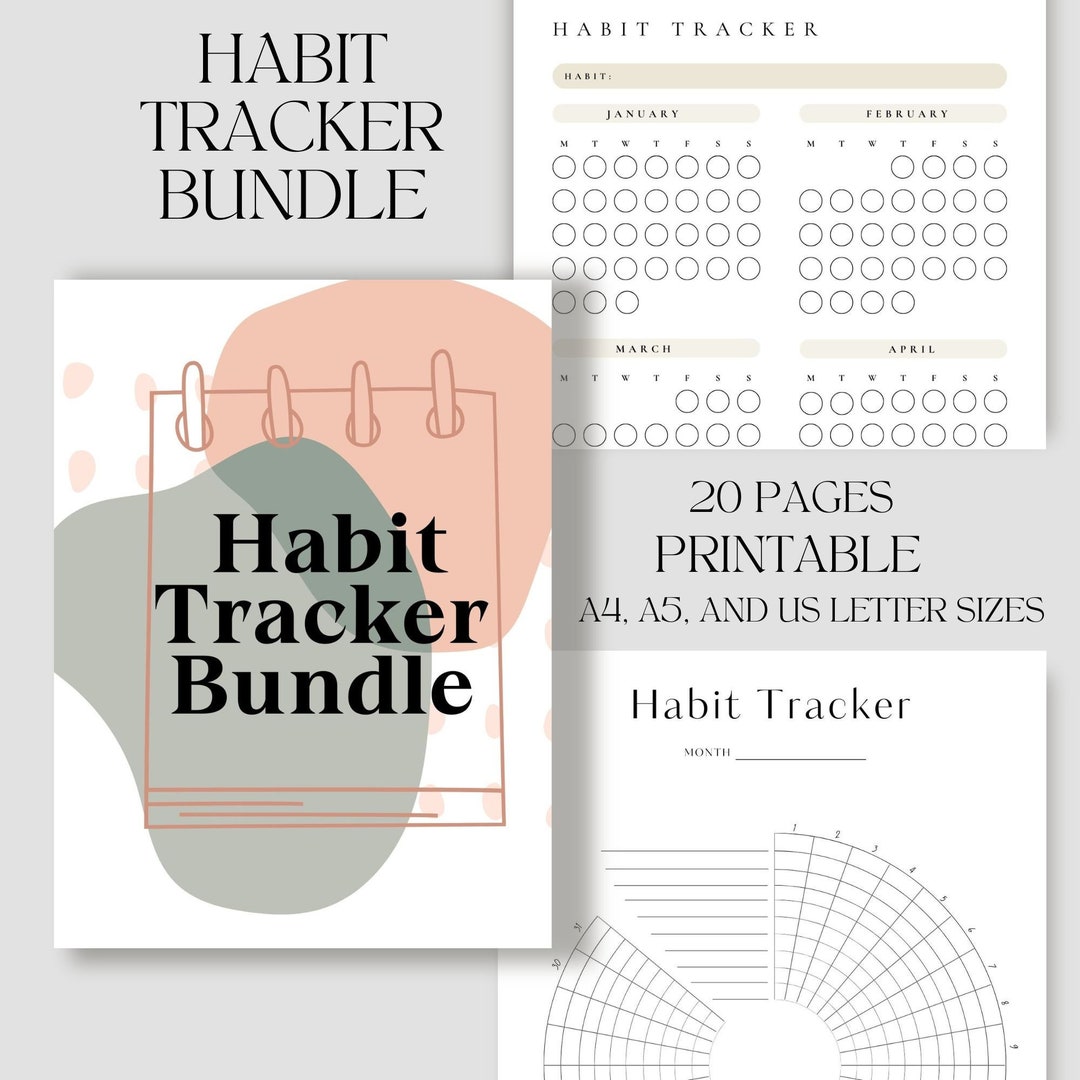 2024 Monthly Habit Tracker , Weekly Habit Tracker, Habit Journal, Goal ...