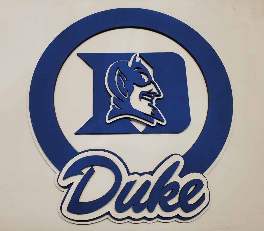 Duke Custom-made Round Wood Wall Sign. 4 Layers Painted and Stained ...