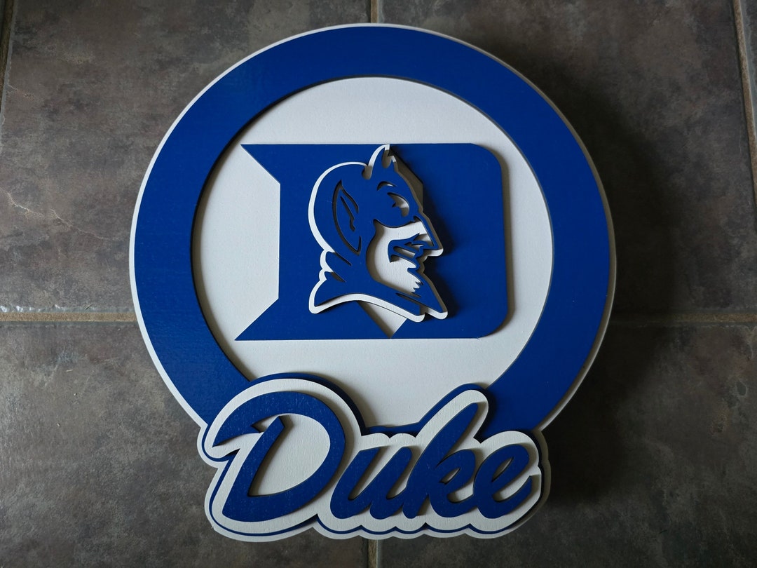 Duke Custom-made Round Wood Wall Sign. 4 Layers Painted and Stained ...