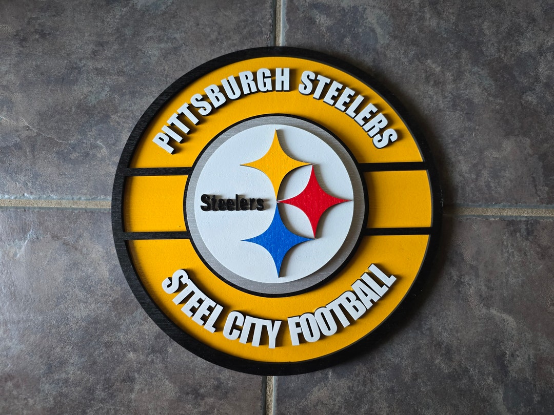 Pittsburgh Steelers Wood Wall Art | 5-layer Laser Cut Sign - Etsy