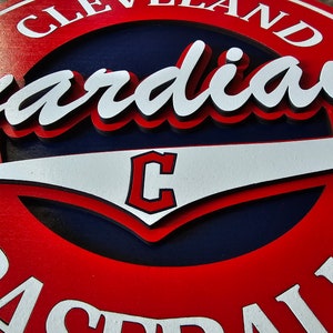 Cleveland Guardians Custom-made Wood Wall Decor. 3 Layers Painted and ...