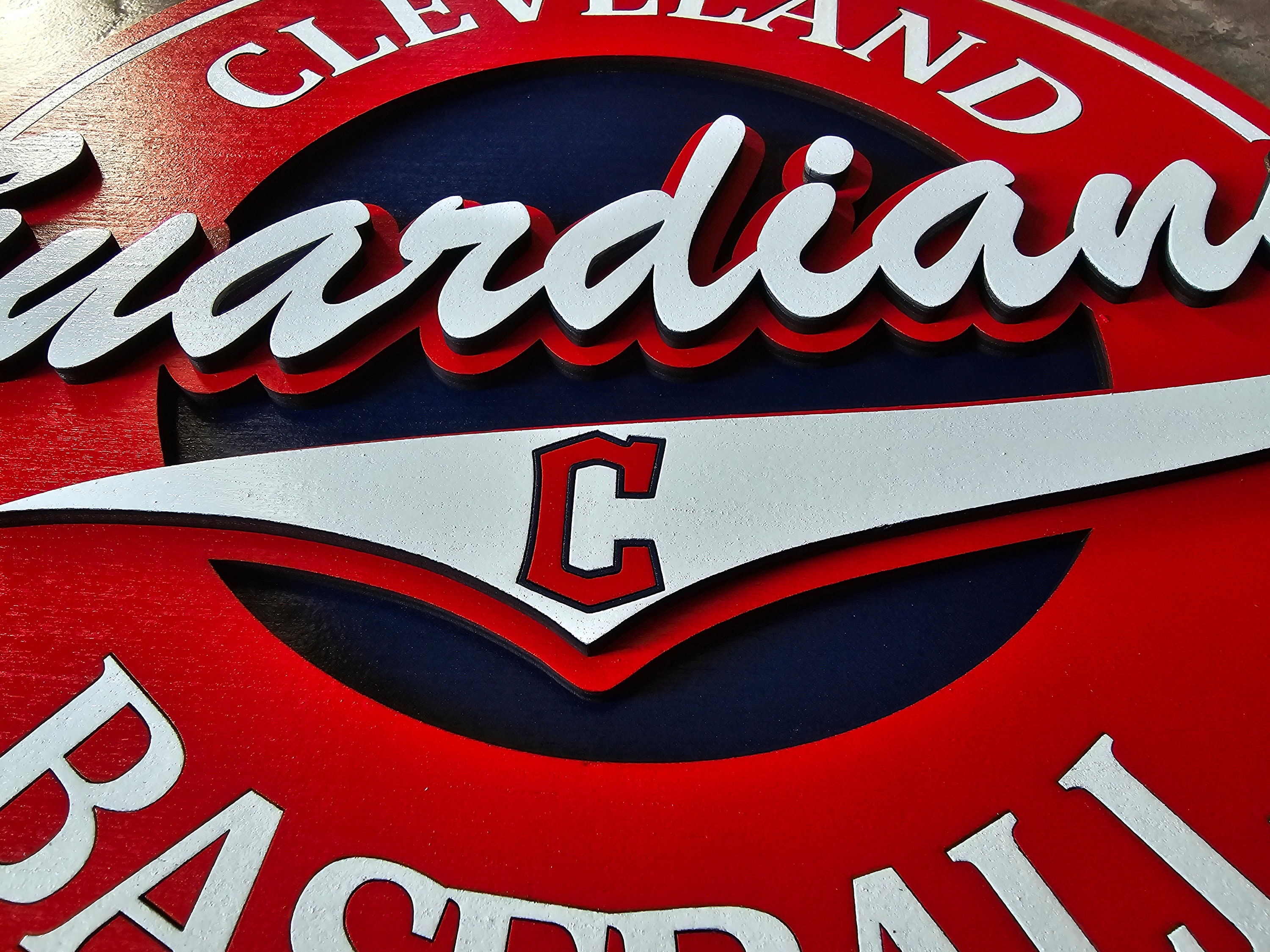Cleveland Guardians Wood Wall Decor | Baseball Fan Gift - Etsy