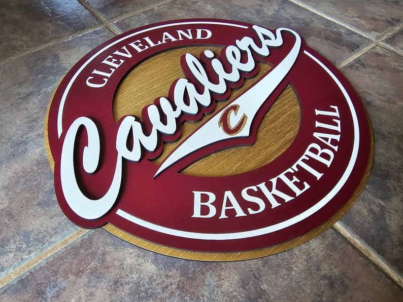 Cleveland Cavaliers Wood Wall Decor | Laser Cut Man Cave Sign - Etsy